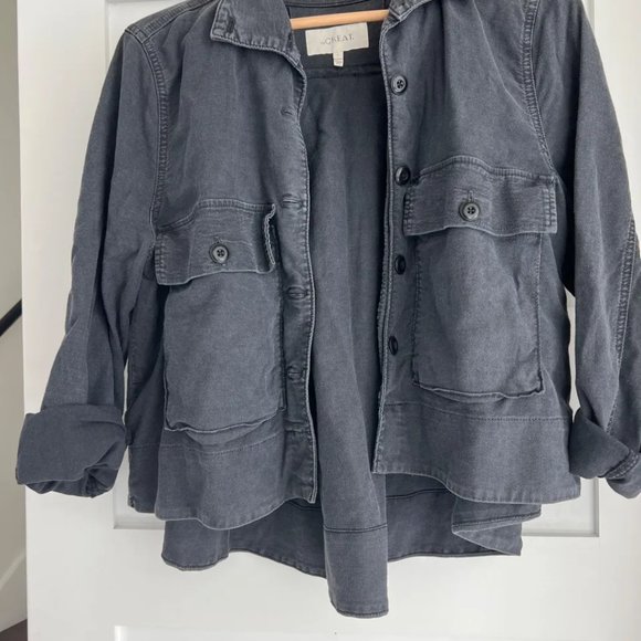 THE GREAT. | Tops | The Great Cropped Shacket Chore Coat | Poshmark
